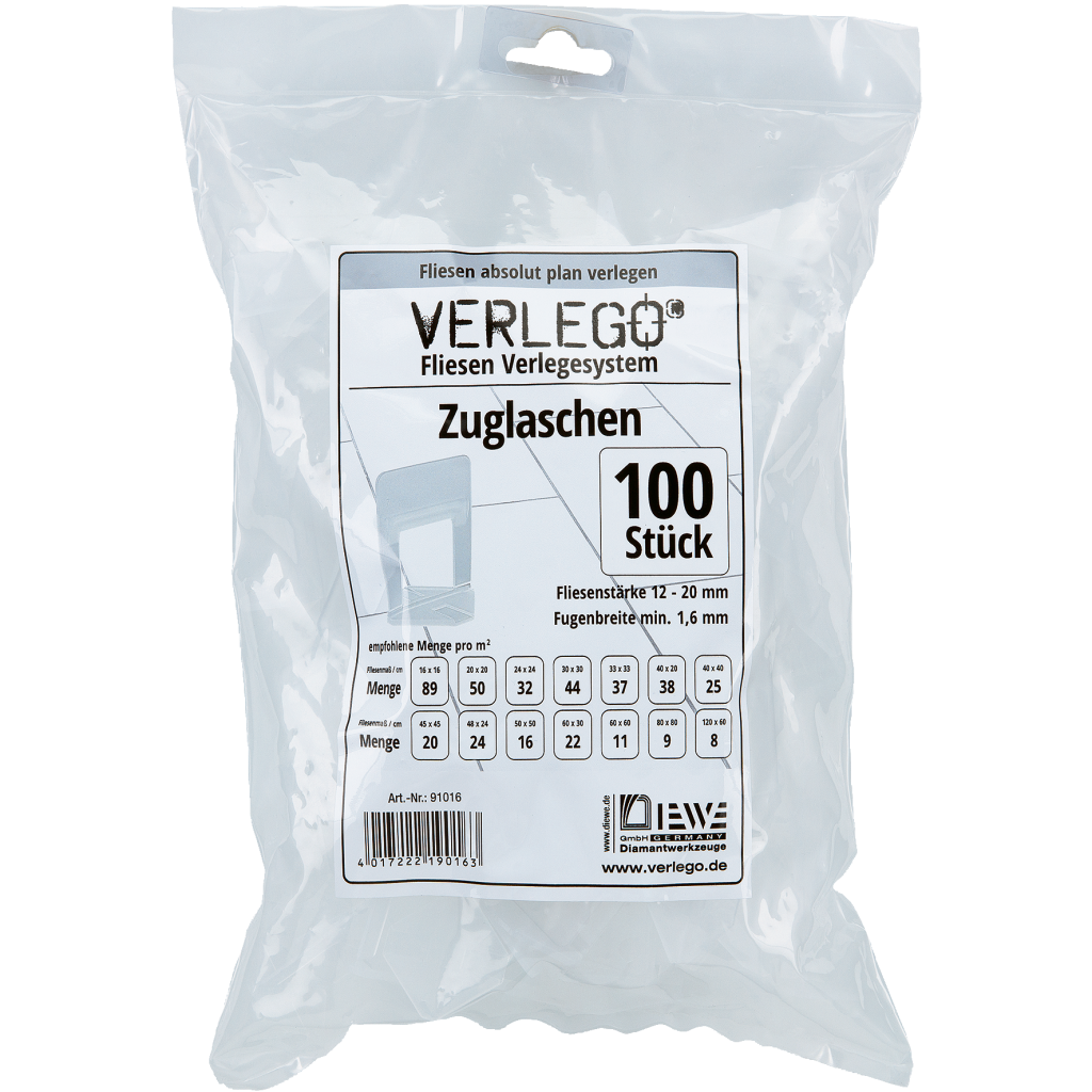 Verlego Laschen 12-20 mm - Diewe